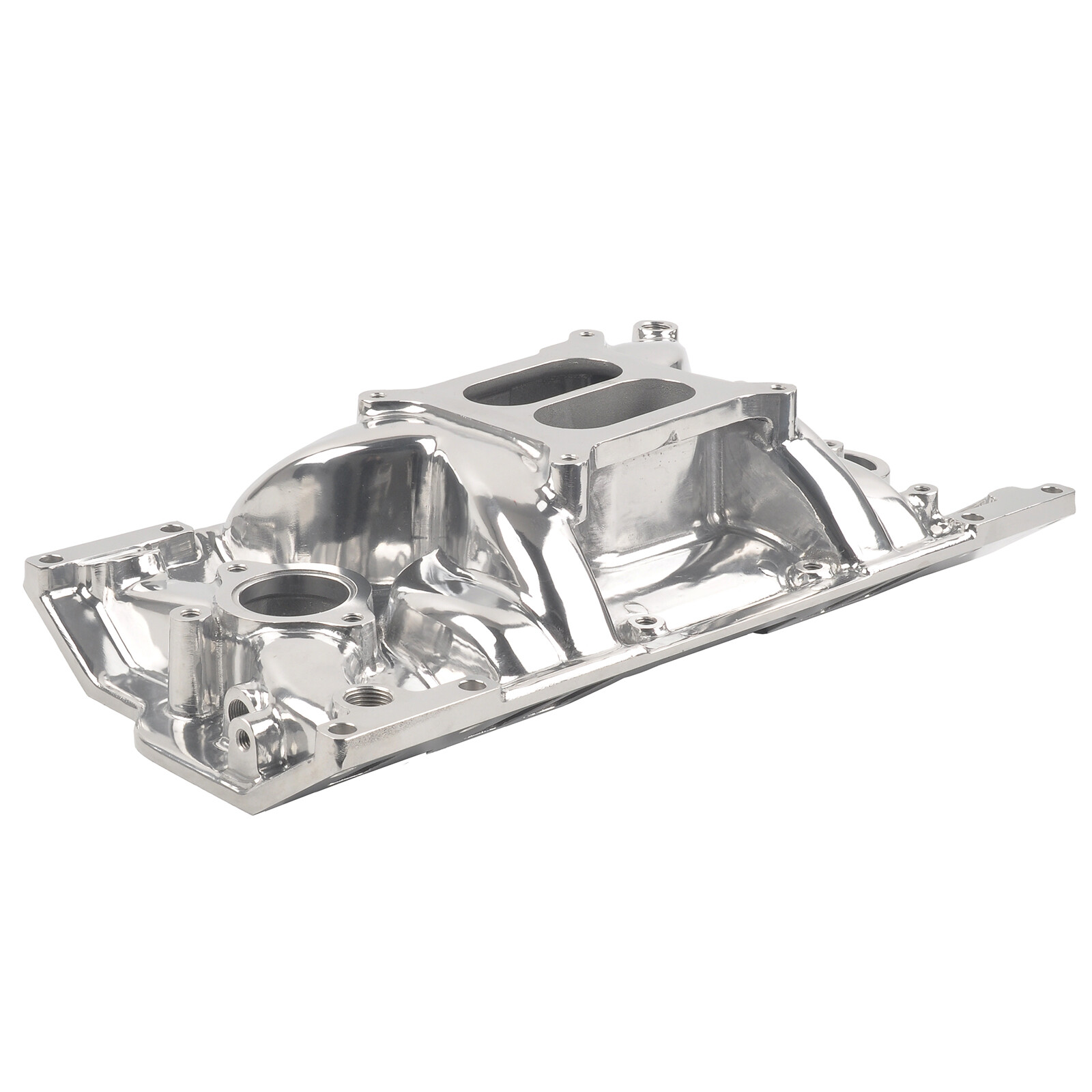 Polished Aluminum Intake Manifold for SBC Small Block Chevy Vortec 350 ...