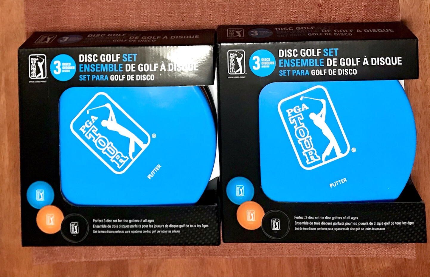 (2-Sets) PGA Tour 3 Disc Golf Starter Set Driver Mid-Range Putter NIB ...