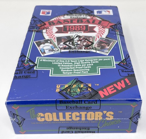 1989 UPPER DECK MLB Baseball LOW SERIES Unopened Card BOX BBCE Sealed ...