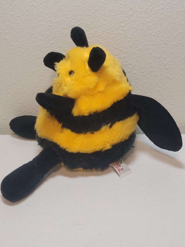 Plumpee Bumble Bee Stuffed Animal Plush Toy 9” Pollinator Holiday Gift ...