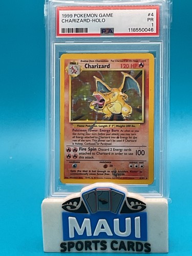 1999 Pokemon Base Set #4 Holo Charizard PSA 1 | eBay