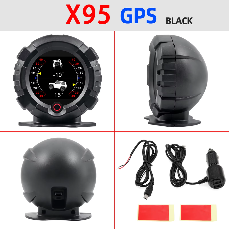 X95 GPS HUD Car Head up Display 4X4 Off-Road Inclinometer Slope Angle ...