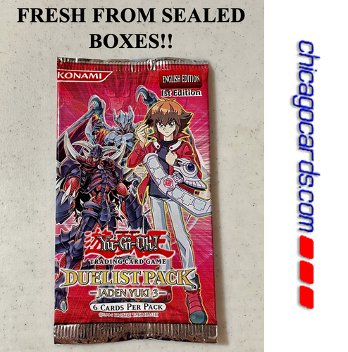 YuGiOh Duelist Pack Jaden Yuki 3 6cd Booster Pack 1st Edition English ...