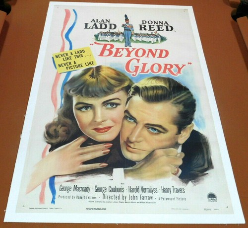 BEYOND GLORY - Vintage 1948 ALAN LADD - West Point Film MOVIE POSTER Donna Reed | eBay