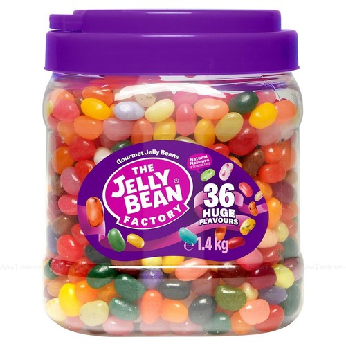 The Jelly Bean Factory Gourmet Sweet Candy 36 Huge Flavours Mix Tub ...