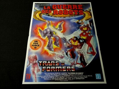 LA GUERRE DES ROBOTS The Transformers affiche cinema animation Toei ...