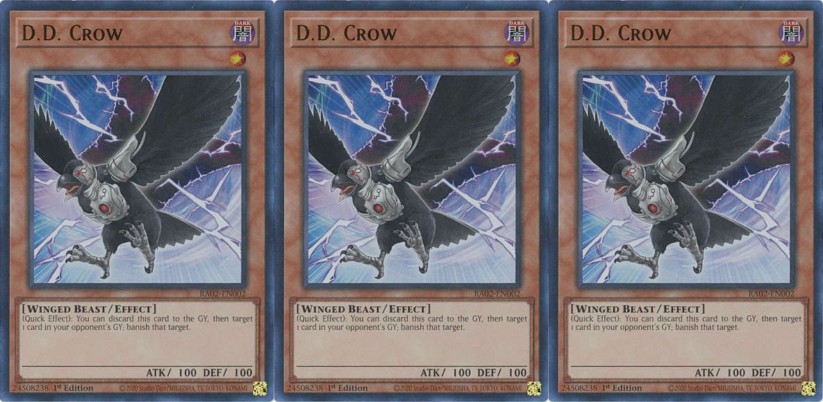 ***3X D.D. CROW*** RA02-EN002 ULTRA RARE NM YUGIOH | eBay