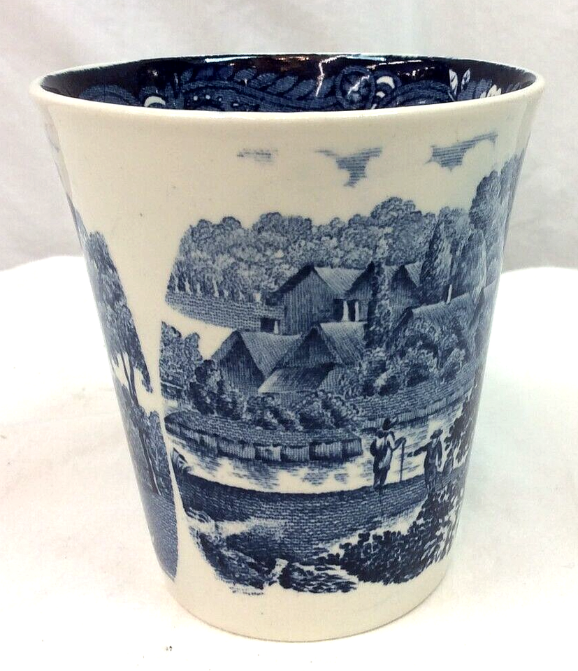 Rare ROYAL WORCESTER Palissy Pottery ~ 1790 Avon Scenes Beaker ~ Made ...
