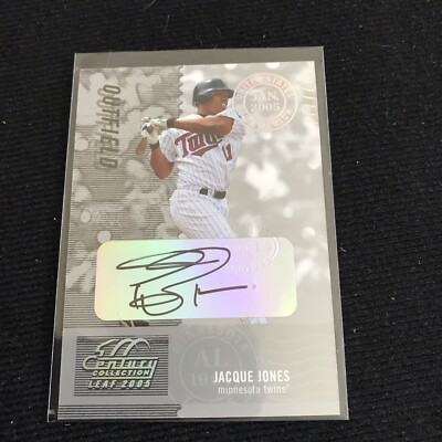 JACQUE JONES 2005 LEAF CENTURY COLLECTION POST MARKS SILVER AUTO /100 ...