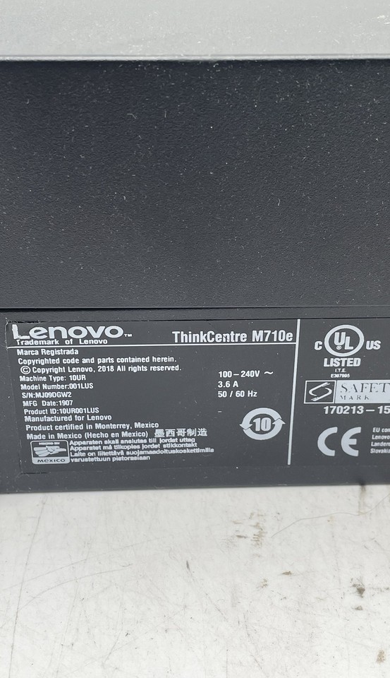 Lenovo ThinkCentre M710e SFF Desktop PC Intel Core Processor No HDD | eBay