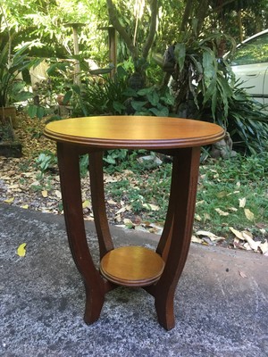 Period Silky Oak Side Table | eBay Australia