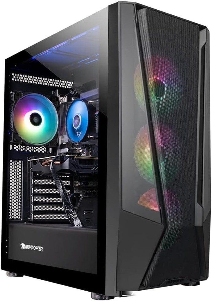 iBUYPOWER Trace 7 Mesh Gaming Desktop AMD Ryzen 7, RTX 4060, 16GB/1TB ...