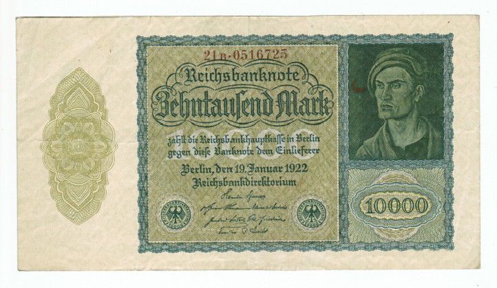 GERMANY REICHSBANKNOTE 10000 MARK 1922 | eBay