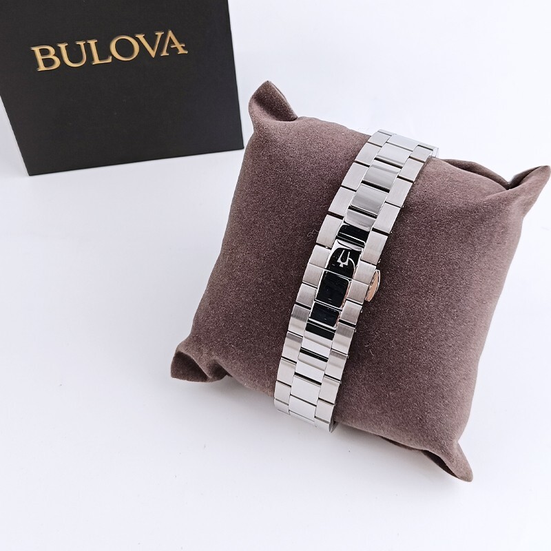 Bulova Surveyor New 96B429 Green Dial & Silver Steel Men's Automatic ...