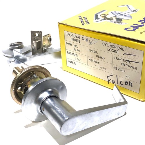 ^ CAL-ROYAL SL-00 Falcon Door Lever Passage Set US26D Chrome Finish | eBay