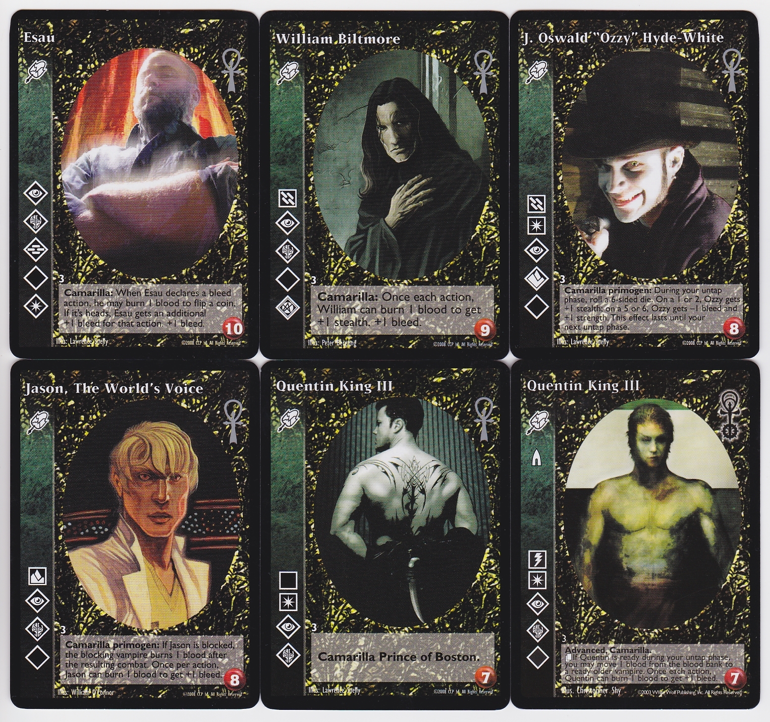 Malkavian Big Cap Crypt Lot G3 x6 Vampires V:TES VTES Vampire CCG | eBay