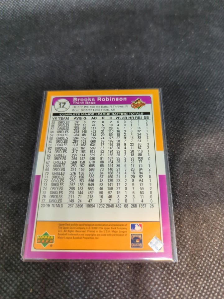 2001 Upper Deck Decade 1970's - #17 Brooks Robinson | eBay