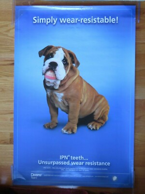 2003 DENTIST Advertising Teeth DENSPLY TRUBYTE "Simply Wear-Resistible ...