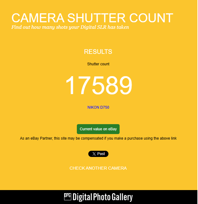 Nikon D750 24.3MP FX DSLR Camera Body Shutter Count: 17,589 | eBay