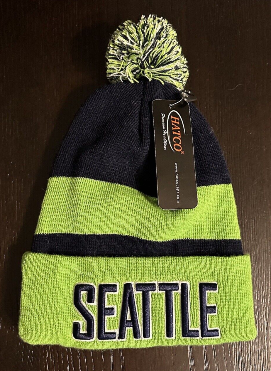 SALE! NFL Seattle Seahawks Embroidered Knitted Winter Stocking Hat Cap ...