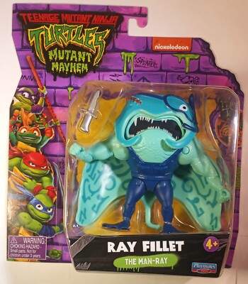 Teenage Mutant Ninja Turtles Mutant Mayhem Movie Ray Fillet Figure | eBay