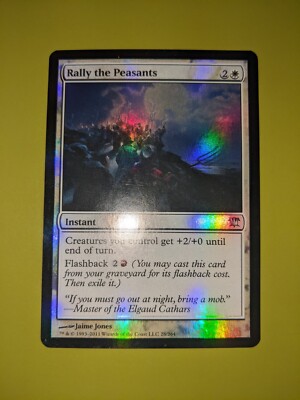 FOIL Rally the Peasants x1 Avacyn Restored 1x MTG Magic the Gathering ...