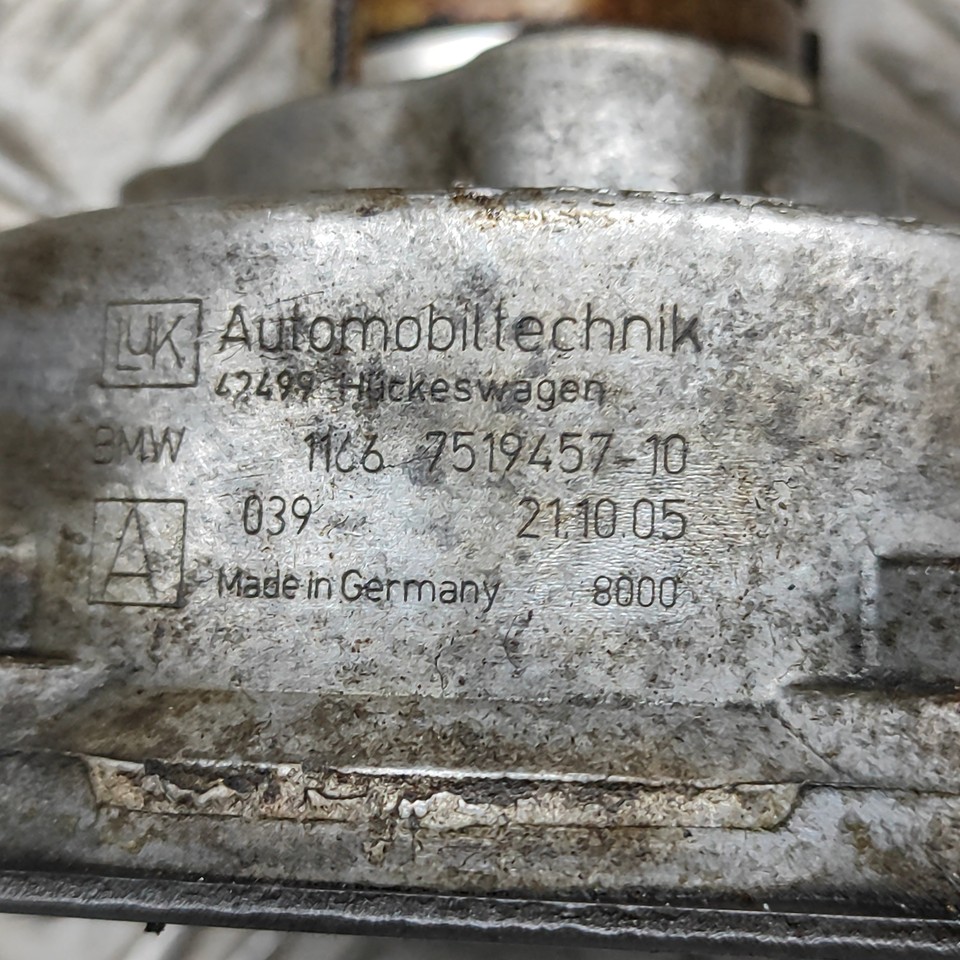 BMW 3 E90 Vakuumpumpe 7519457 7516128 2,5 Benzin 160kw 2007 24478336 | eBay