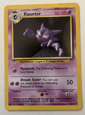Pokemon Haunter 29/102 - Base Set uncommon LP-NM | eBay