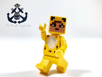 LEGO 2021 Minecraft Minifigure Yellow Ocelot Skin Player min107 For ...