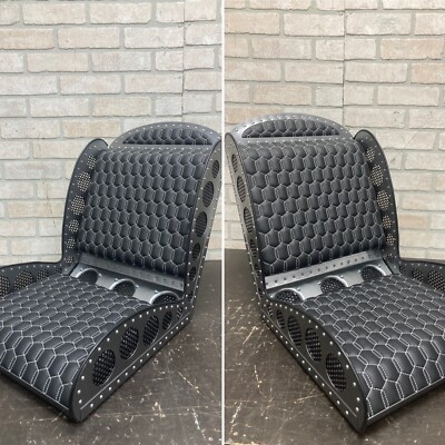 Bomber Seats Pair 16.5" Hot Rod Rat Rod– Powdercoat | eBay