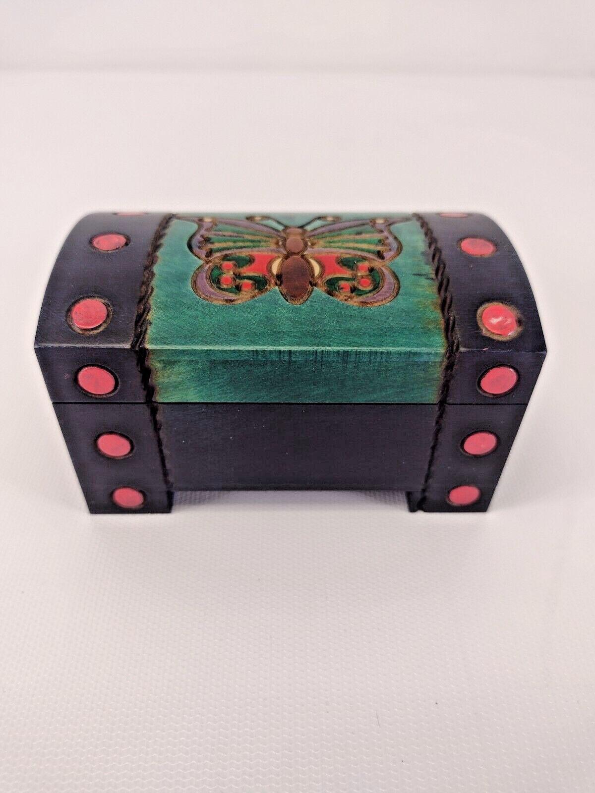 Polish Handcarved Wooden Box - Butterfly Chest Box - Keepsake Gift Box ...