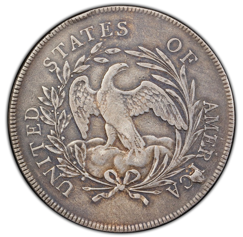 1796 Draped Bust Dollar - Lge Date, Sml Letters B-5 BB-65 - PCGS VF ...