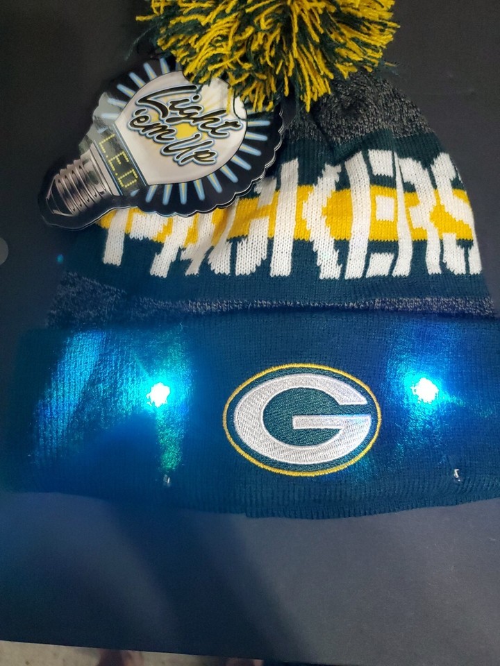 Green Bay Packers Light Up LED Stocking Cap - New | eBay