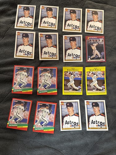 (16) 1991 Jeff Bagwell Rookie Cards Fleer Topps Donruss Rookies Score | eBay