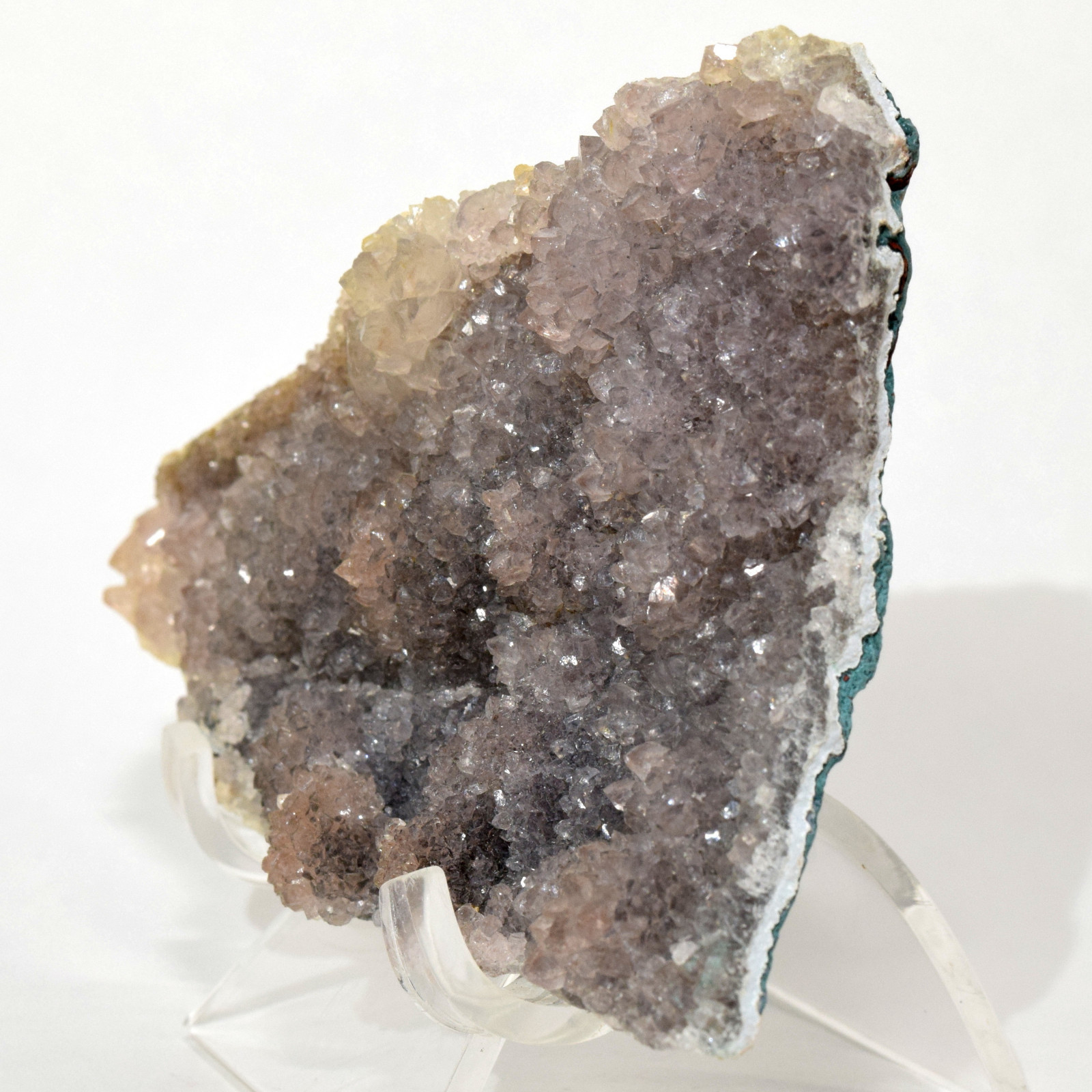 4.5" 575ct Purple Amethyst Quartz Crystals Zeolite Cluster on ...