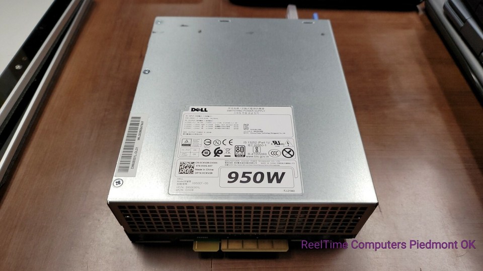 DELL PRECISION T5820 T7820 950W POWER SUPPLY CXV28 WGCH4 V7594 H950EF ...