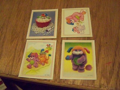POPPLES PANINI STICKERS 1987 4 STICKER LOT # 24 - B | eBay