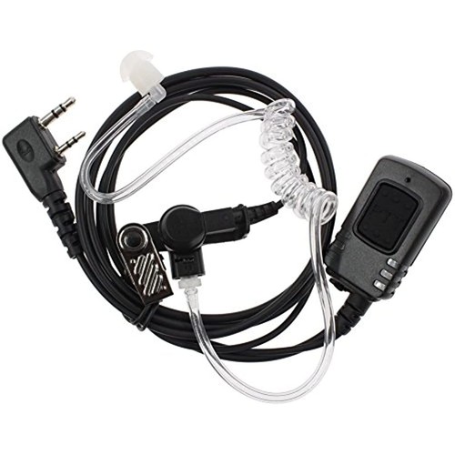 FBI Earpiece Headset with PTT Mic for Kenwood Nexedge Hytera Puxing ...