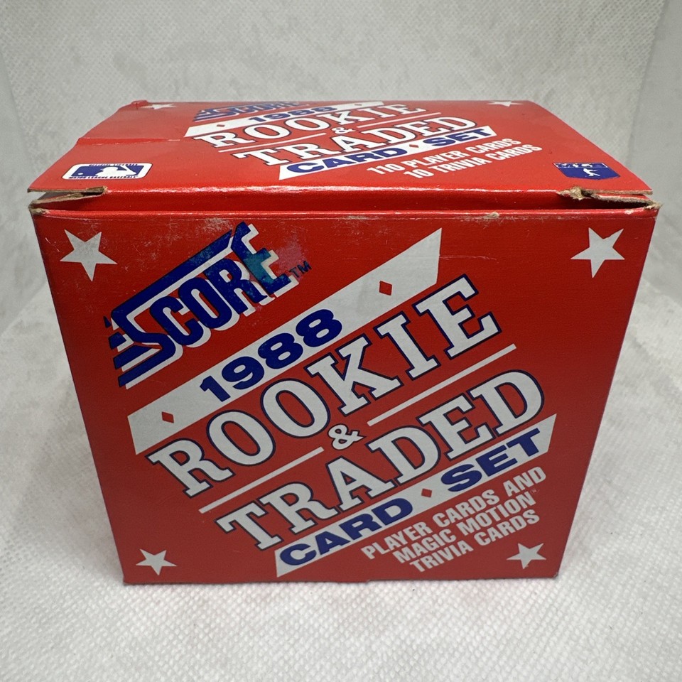 1988 Score Baseball Rookie & Traded Complete Set 1-110 Alomar Grace ...