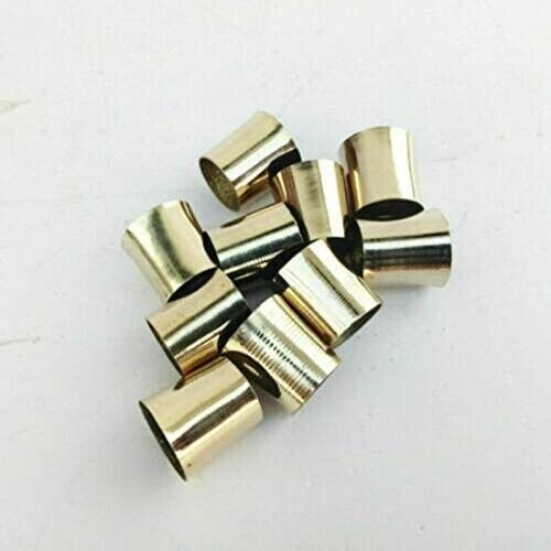 Lot of 10 Solid Brass Tips and Ferrules Collars Ring Shaft Walking ...