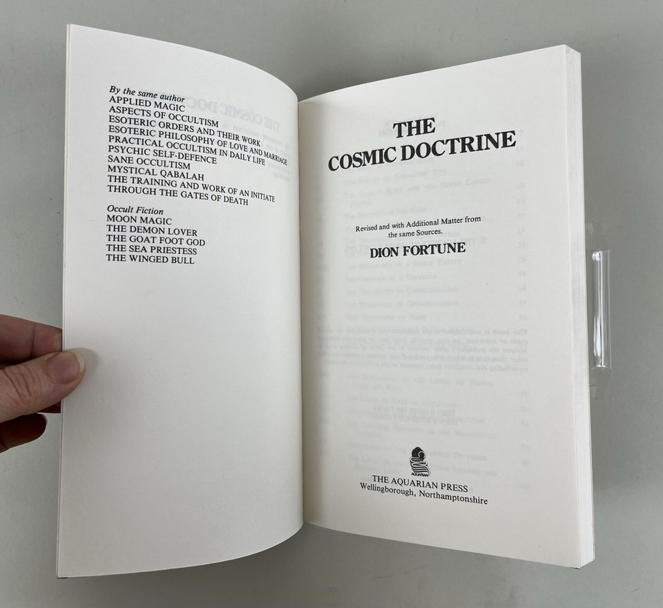 Cosmic Doctrine Dion Fortune PB Creation Of the Universe Human ...