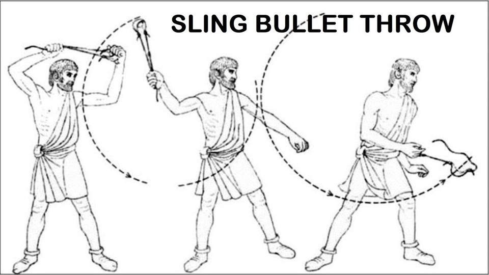 ONE GREEK LEAD SLING BULLET______BC Era______HIGH STOPPING POWER_____25 ...