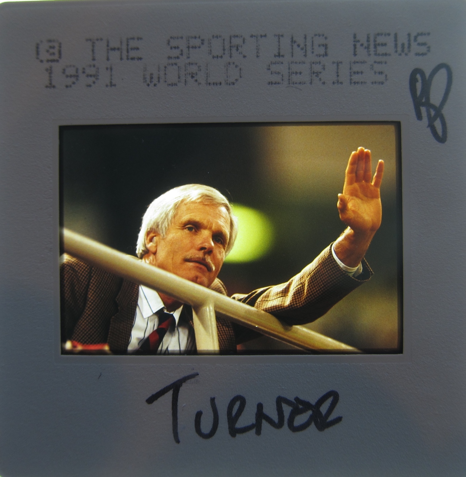 TED TURNER CNN TBS ATLANTA BRAVES WCW MOUTH OF THE SOUTH ORIGINAL SLIDE ...