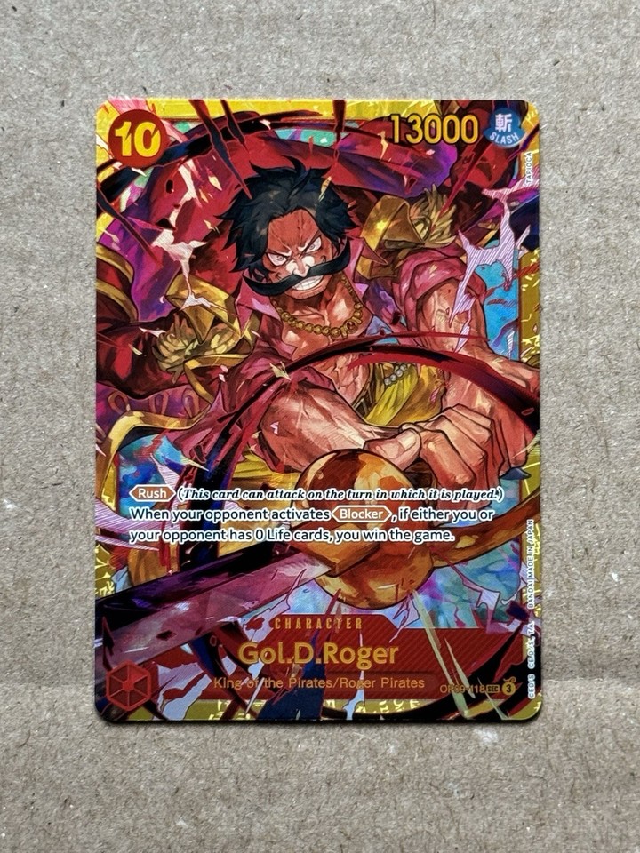 One Piece CCG Gol.D.Roger OP09-118 SEC Emperors in the New World ...
