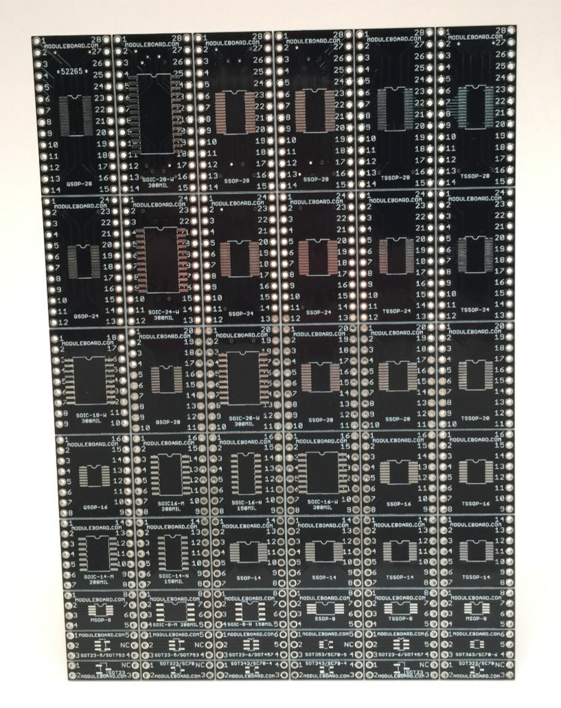 48 Breakout Boards for Prototyping SMT SOIC SSOP TSSOP QSOP MSOP SOT23 ...