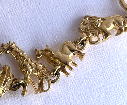 Premier Designs Gold Plated Noah's Ark Charm Bracelet Signed PD 7" | eBay