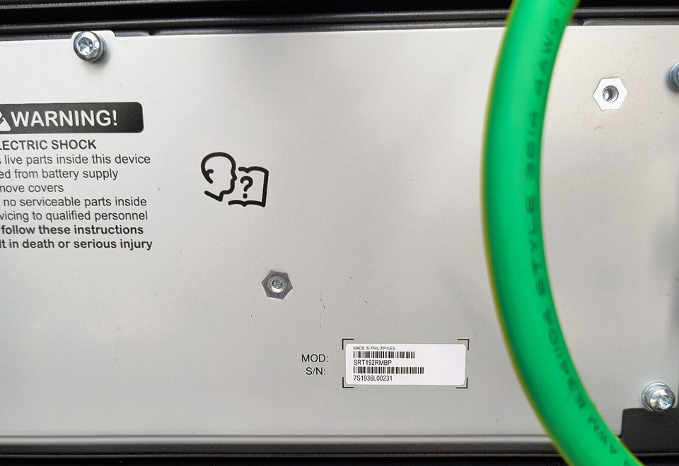 APC SRT192RMBP Smart-UPS SRT 192V 5kVA &6kVA RM Battery Pack with New ...