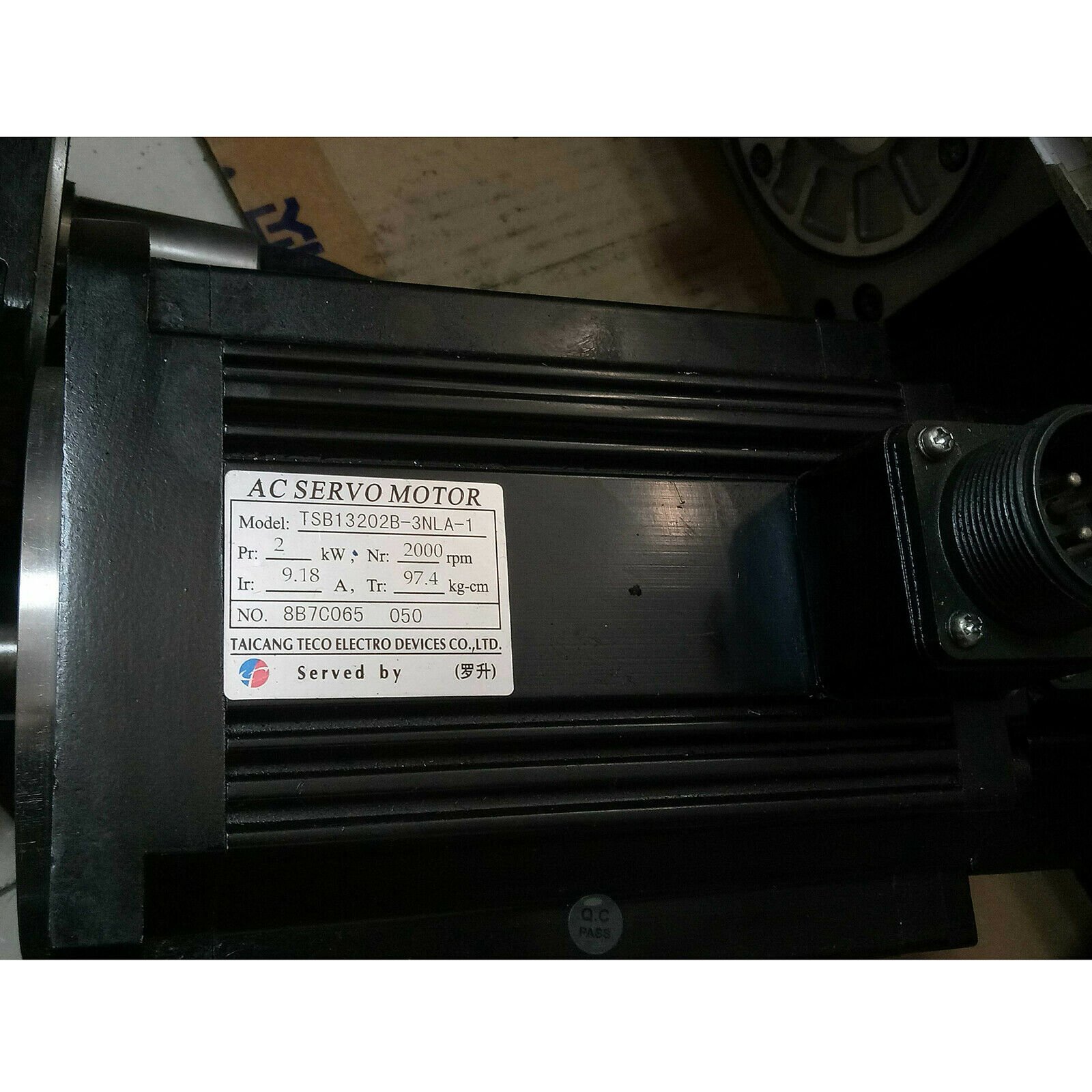 One Used For TECO servo motor TSB13202B-3NLA-1 Free Shipping#LJ | eBay