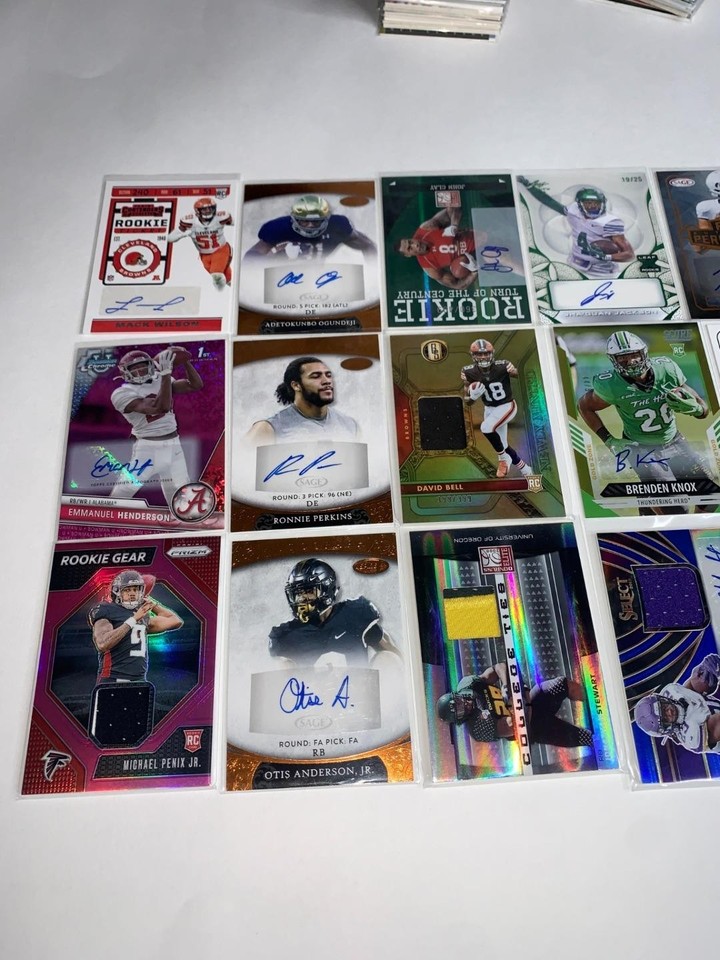 Huge Lot of 271 Football Game Used Jersey Patch Quad Relic Autograph ...