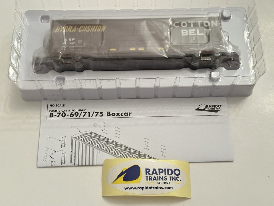 Rapido HO 1700002A PC&F B-70-69 SSW/ Cotton Belt #67342 | eBay